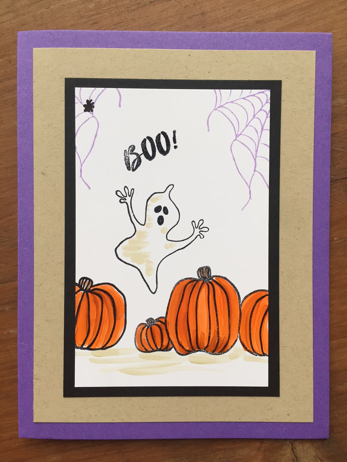 Boo! Card – Oct. 26, 2020 – Endless Creations Rubber Stamps