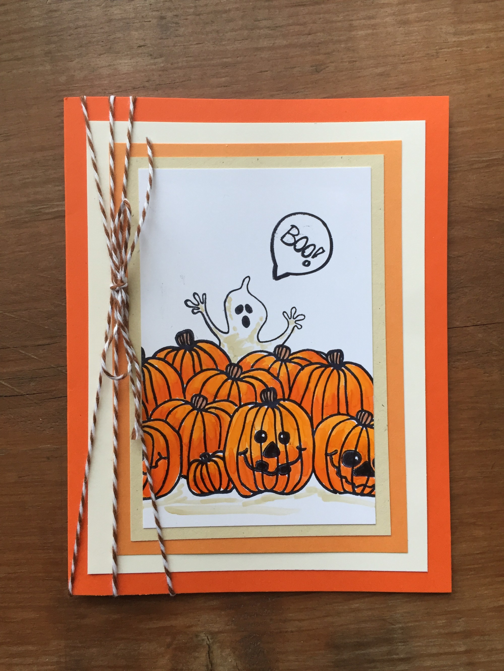 Boo! Card – Oct. 26, 2020 – Endless Creations Rubber Stamps