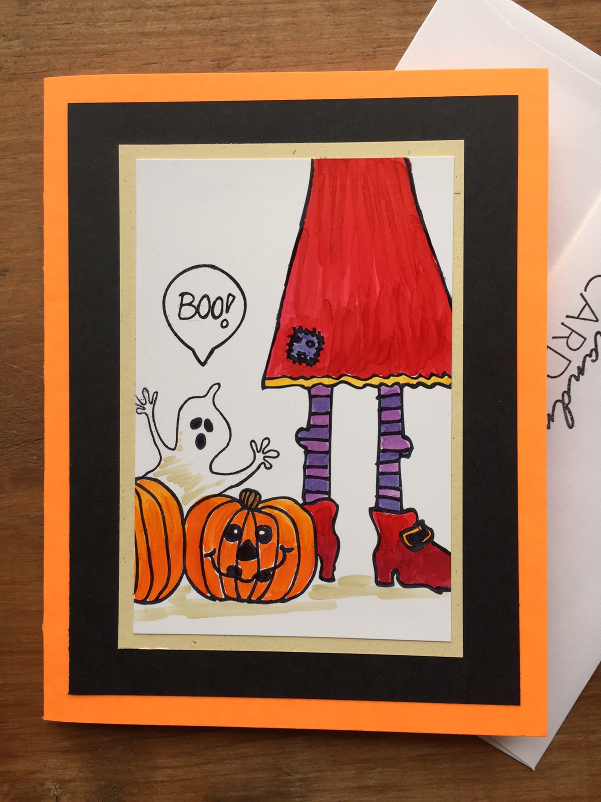 Boo! Card – Oct. 26, 2020 – Endless Creations Rubber Stamps