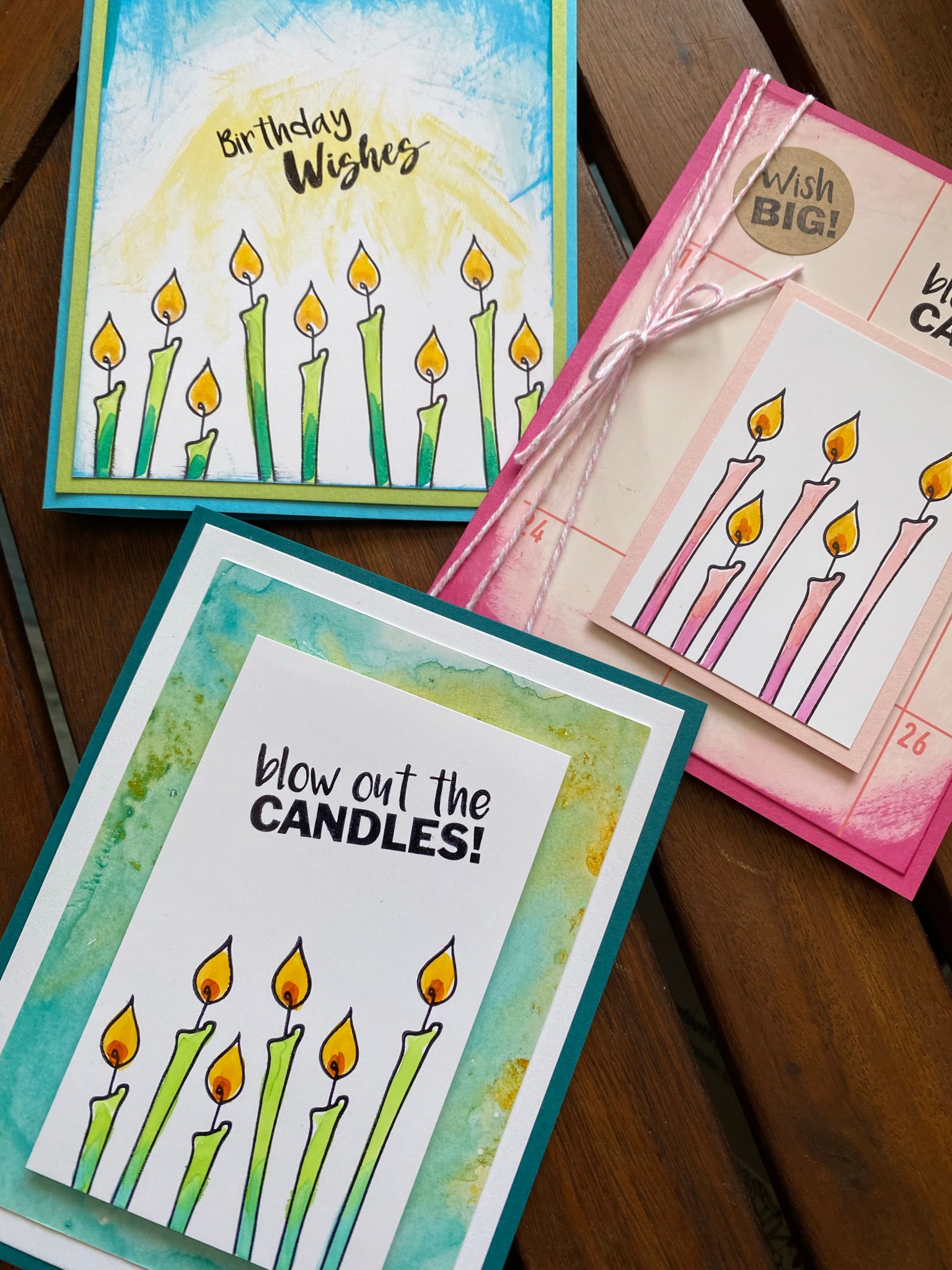 candles cards – March 6, 2020 – Endless Creations Rubber Stamps