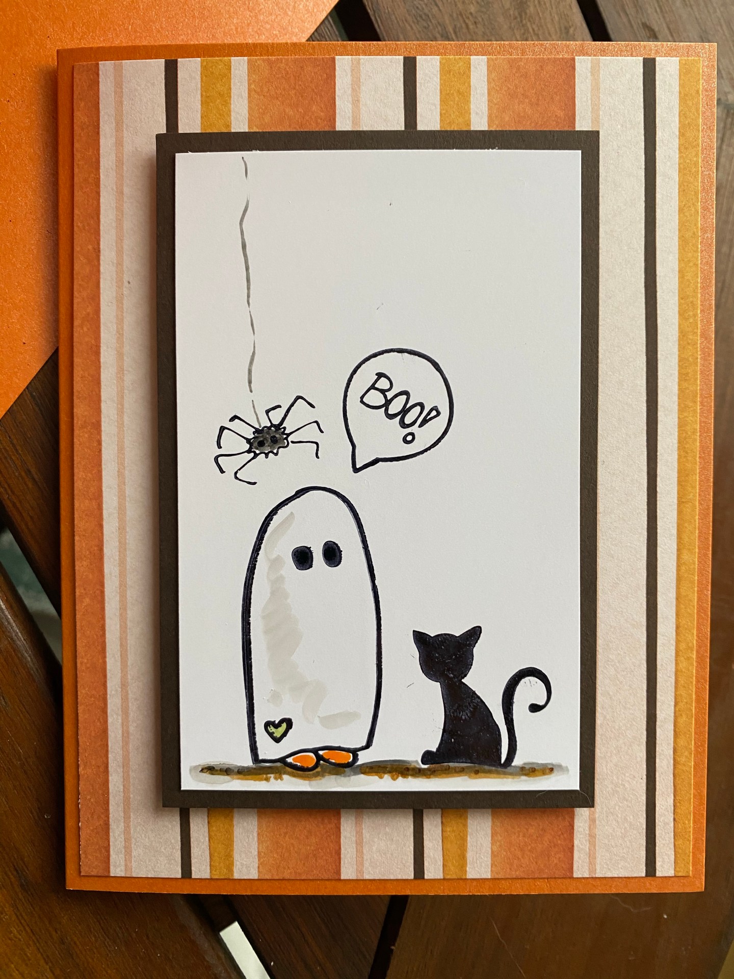 Boo! Card – Oct. 26, 2020 – Endless Creations Rubber Stamps
