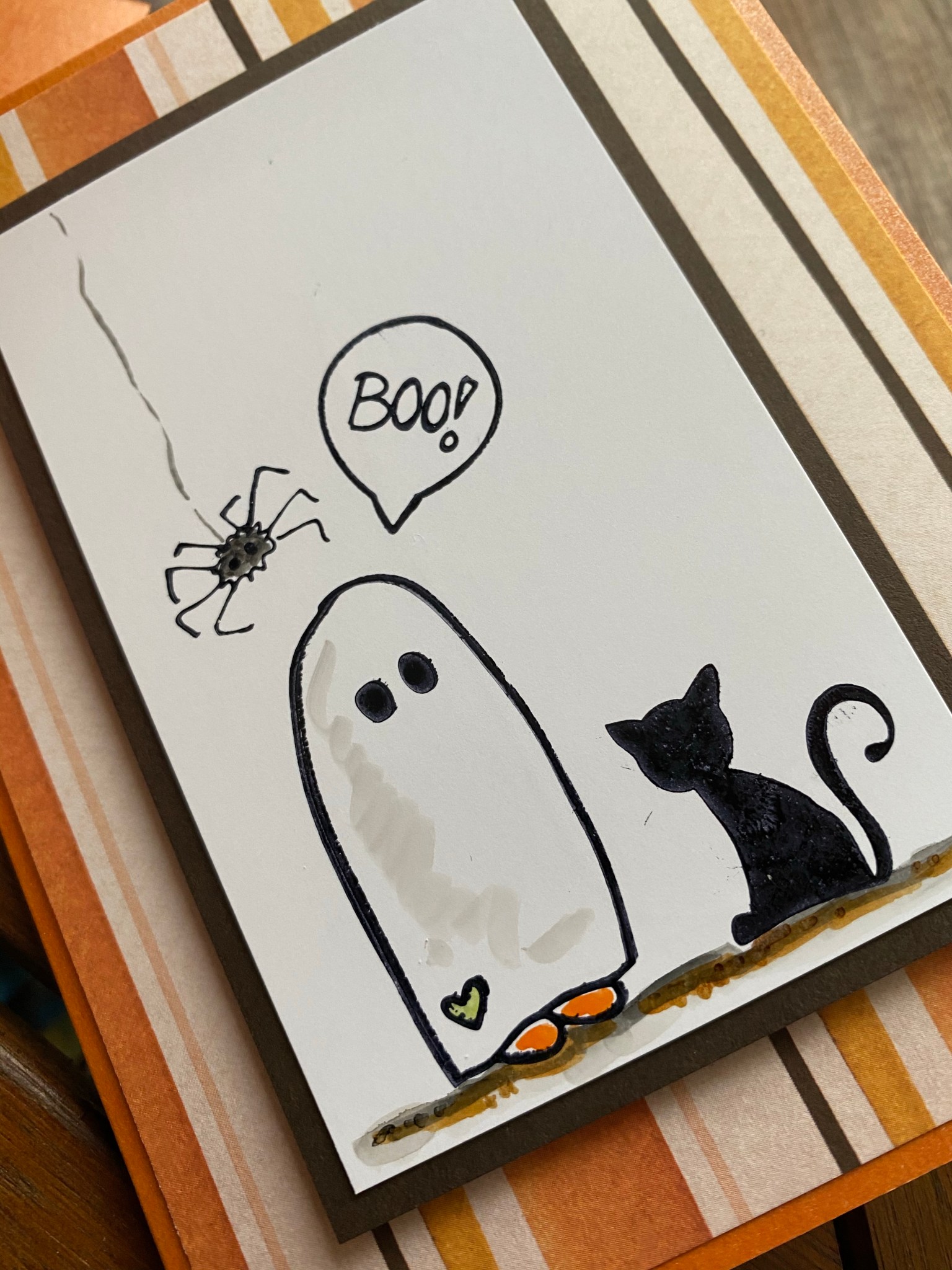 Boo! Card – Oct. 26, 2020 – Endless Creations Rubber Stamps