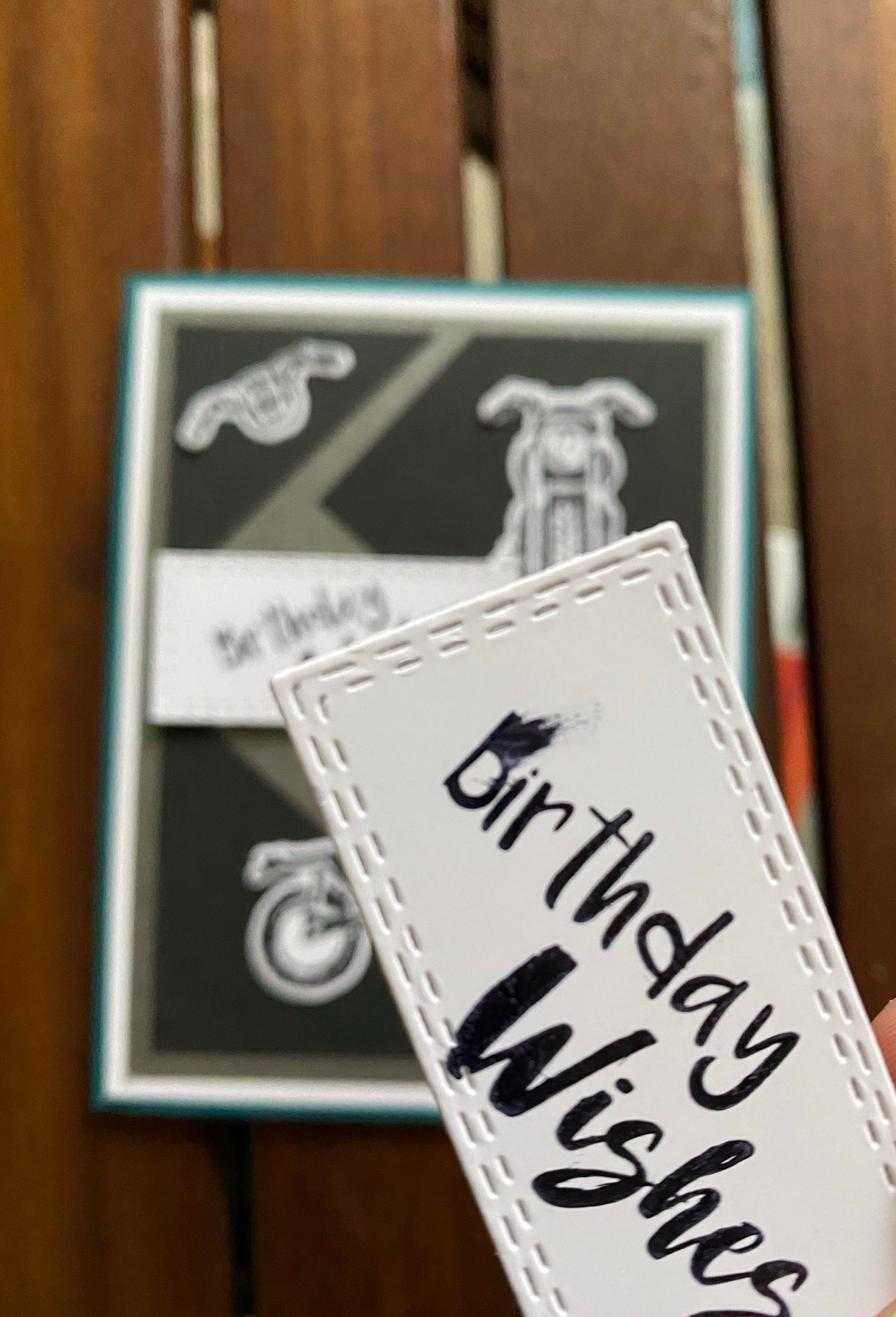 Motorcycle birthday wishes – Dec. 9, 2020 – Endless Creations Rubber Stamps