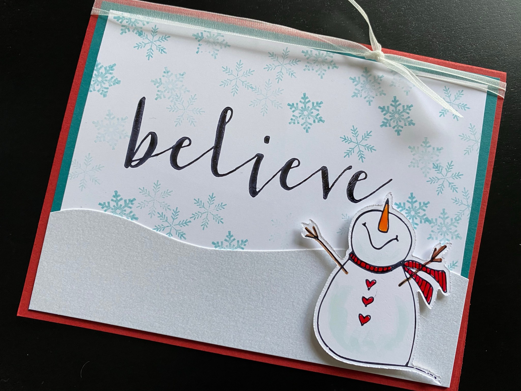 Believe snowman – Dec. 17, 2020 – Endless Creations Rubber Stamps