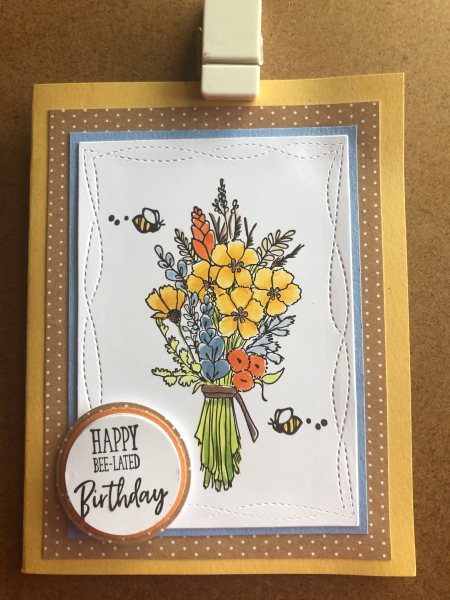 April 2, 2021 – Bee-Lated Birthday – Endless Creations Rubber Stamps